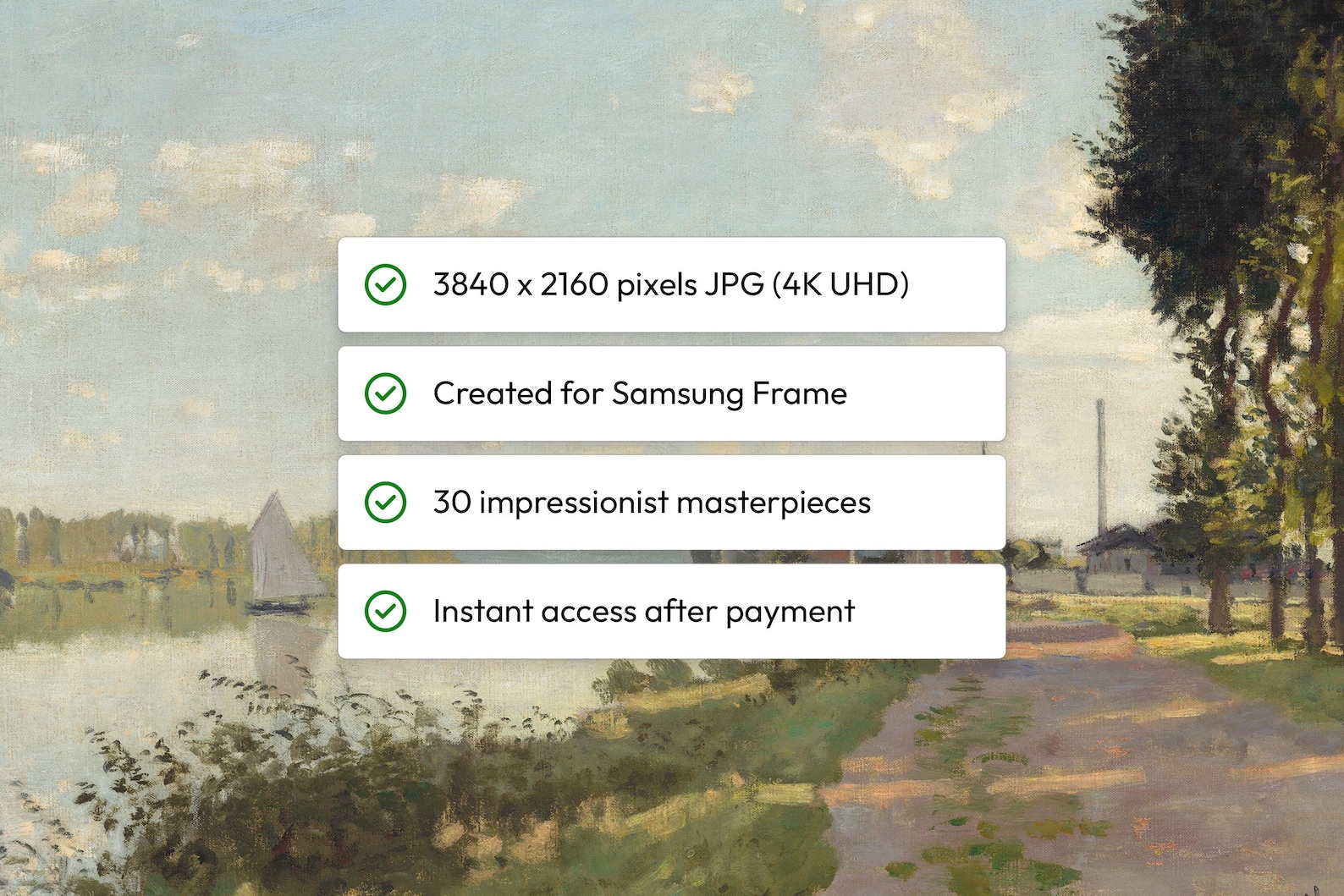 Claude Monet Art Bundle - Samsung Frame TV | Must Have Set of 30 ...