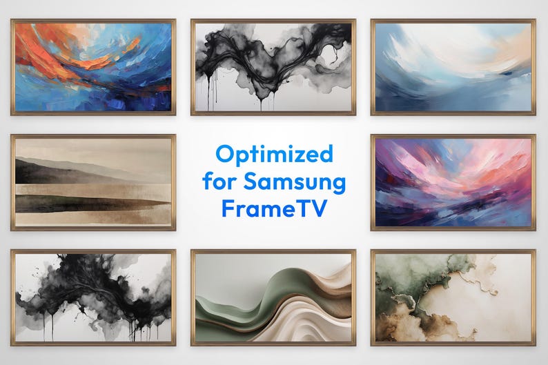 Abstract Art Set for Samsung Frame TV. 50 Minimalist Images (4K Digital ...