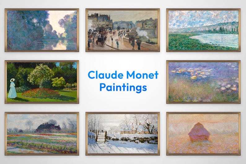 Claude Monet Art Bundle - Samsung Frame TV | Must Have Set of 30 ...