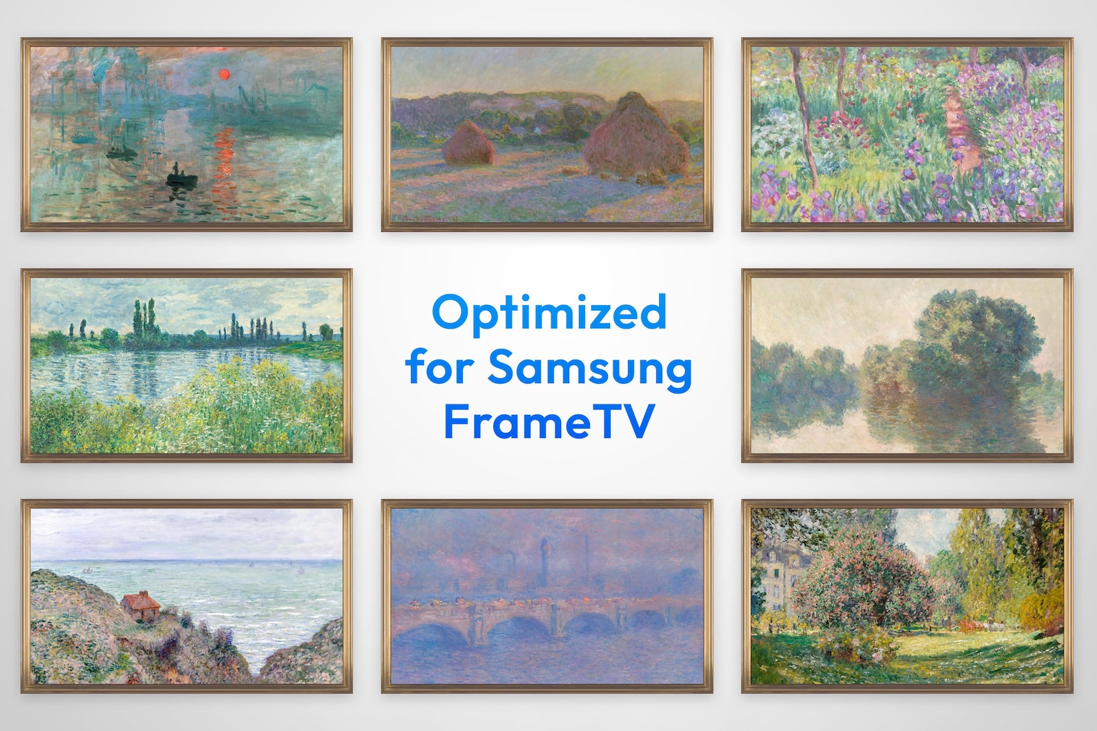 Claude Monet Art Bundle - Samsung Frame TV | Must Have Set of 30 ...