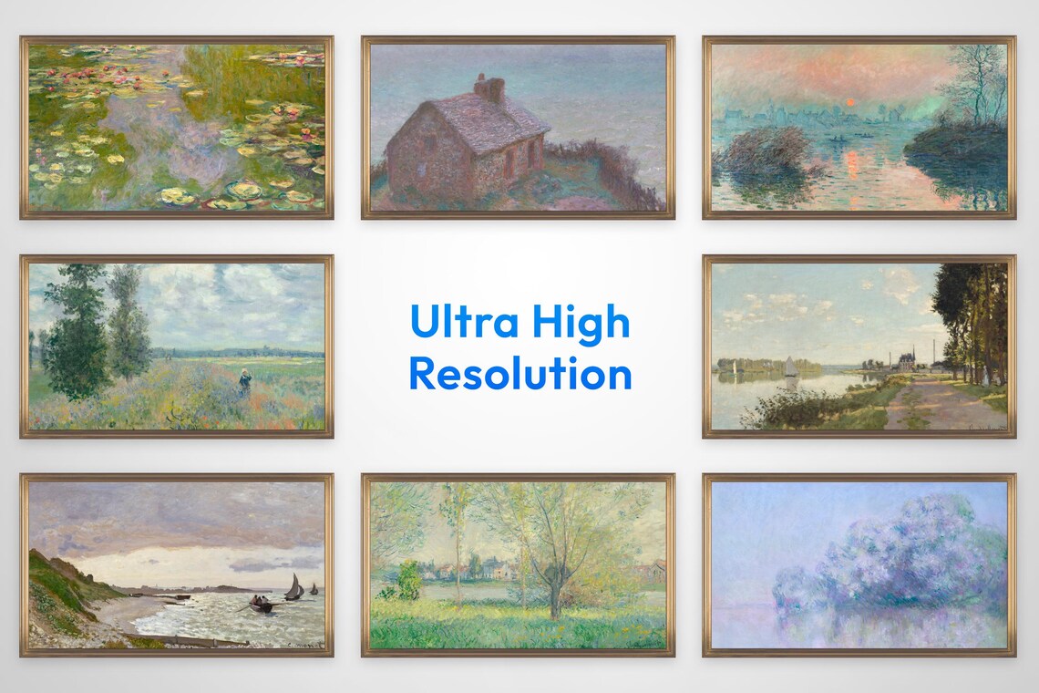 Claude Monet Art Bundle - Samsung Frame TV | Must Have Set of 30 ...
