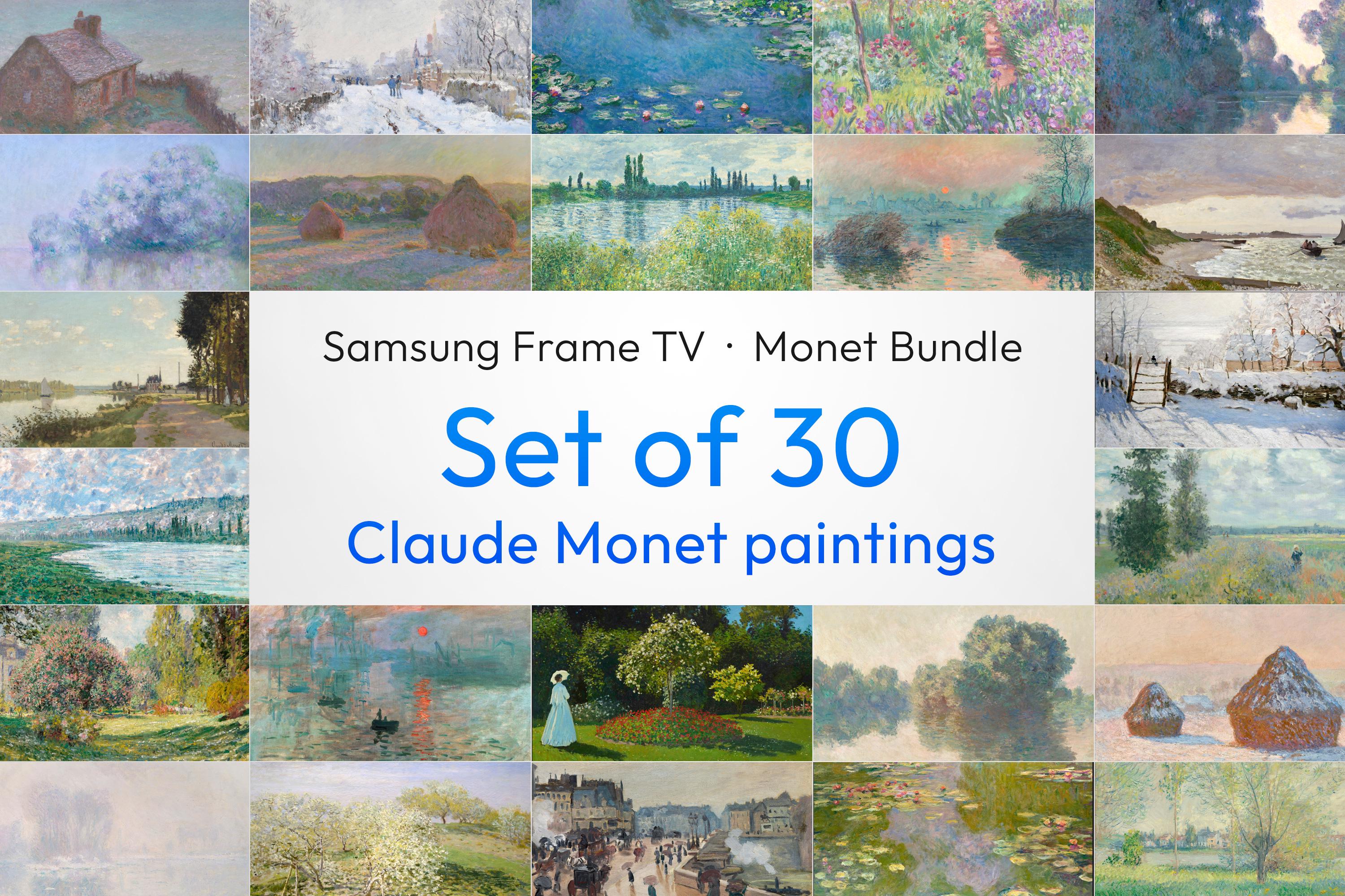 Claude Monet Art Bundle - Samsung Frame TV | Must Have Set of 30 ...