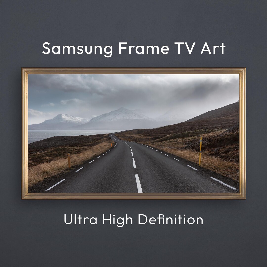 Empty Road Road Trip Frame TV Art Landscape Photo Samsung Frame TV Art ...