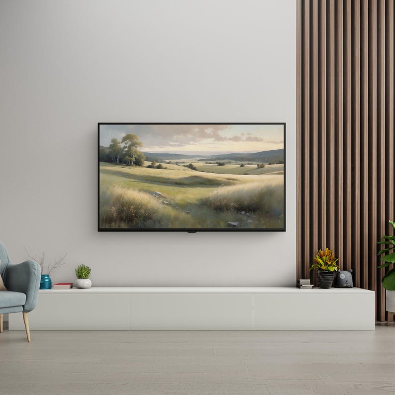 Samsung Frame TV Art: Rolling Hills. Summer Landscape (4K Digital Print ...