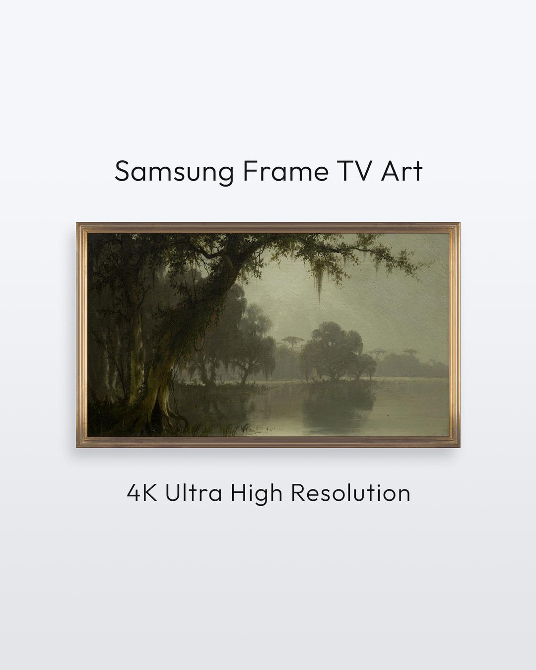 Samsung Frame TV Art "swamp Scene" Landscape Painting (4K Digital Print ...