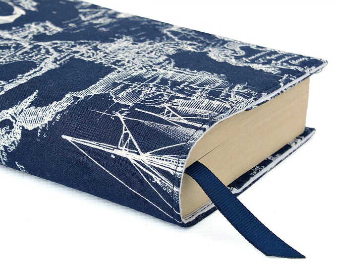 Paperback Book Cover, Mass Market, Reusable Fabric Book Cover, Book ...