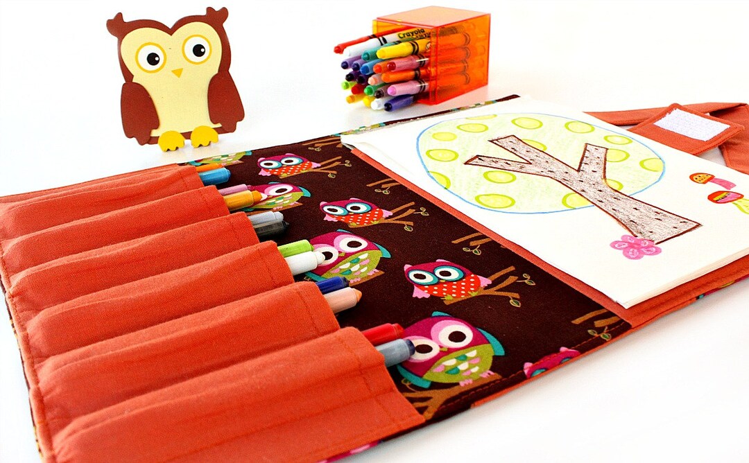 Crayon Wallet, Crayon Case, Children's Art Toy, Crayon Holder, Kids ...