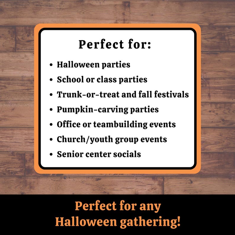 Halloween Left Right Game Printable | Pass the Pumpkin Story ...