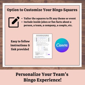 Find Someone Who Bingo: Icebreaker Game, Editable Template (PDF ...