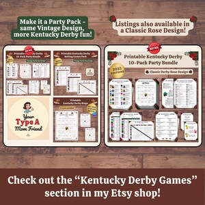Kentucky Derby Trivia, 2025 Derby Party Game, Printable Horse Racing ...