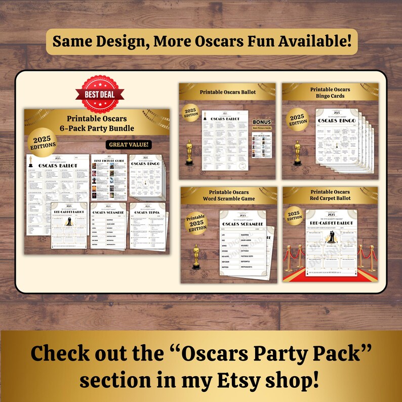 Oscars Trivia Game 2025: Printable Academy Awards Party Fun Facts ...