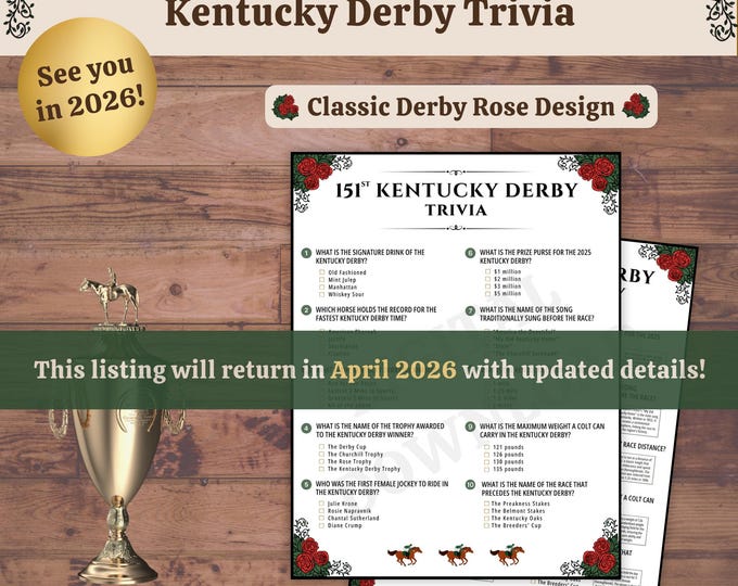 Kentucky Derby Bingo, Kentucky Derby Party, Kentucky Derby Bridal ...