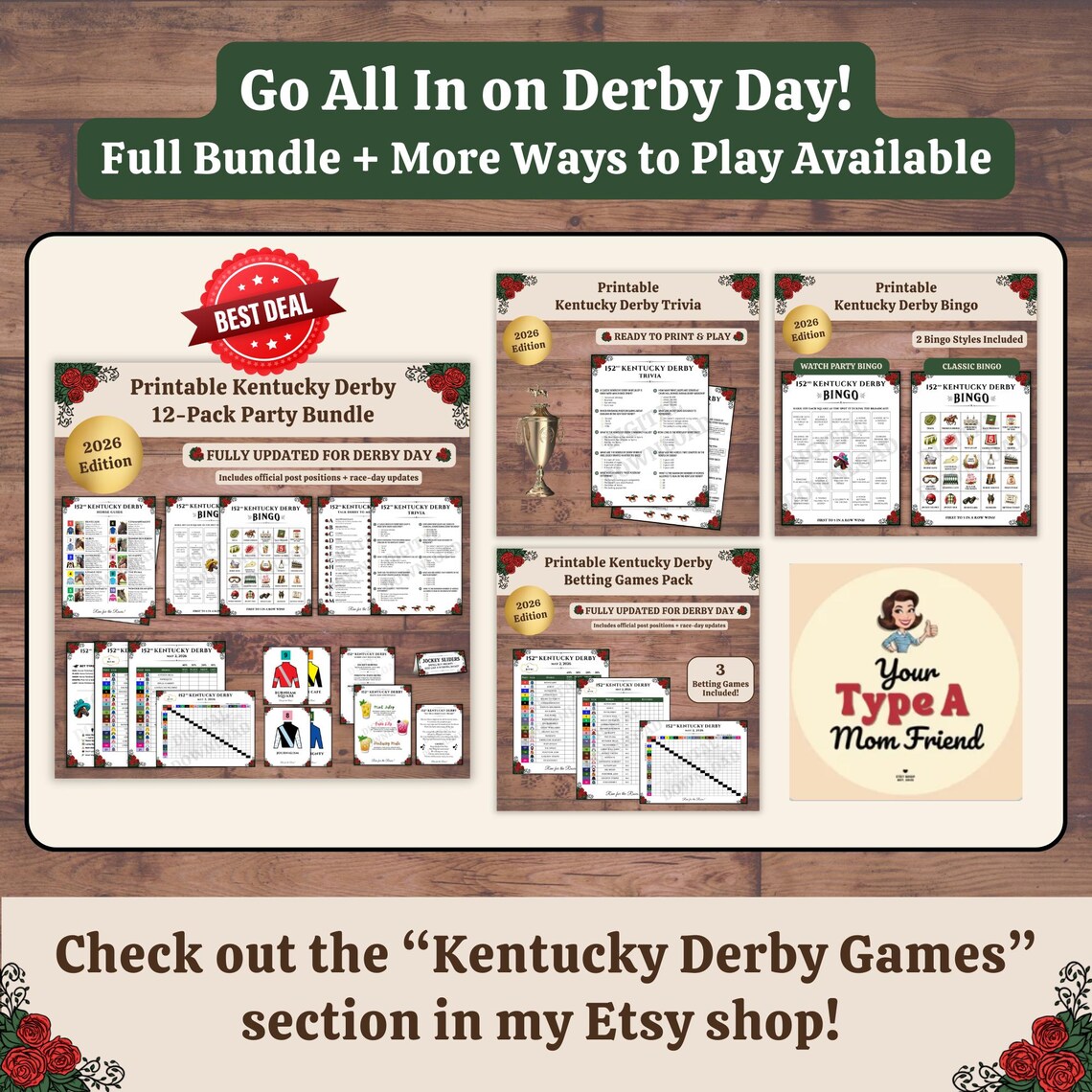 Kentucky Derby Horse Guide & Jockey Silks Cards Printable 2026 - Derby ...