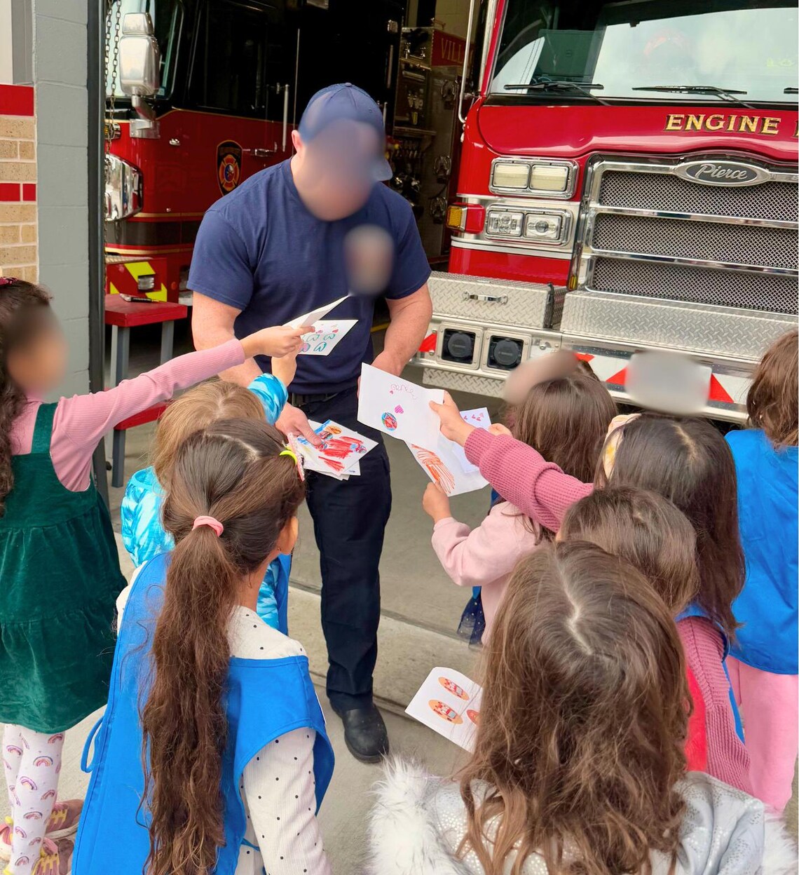 Printable Firefighter Thank You Card: Kids Coloring Activity (digital ...