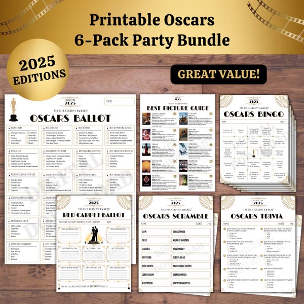 Oscar Party - Etsy