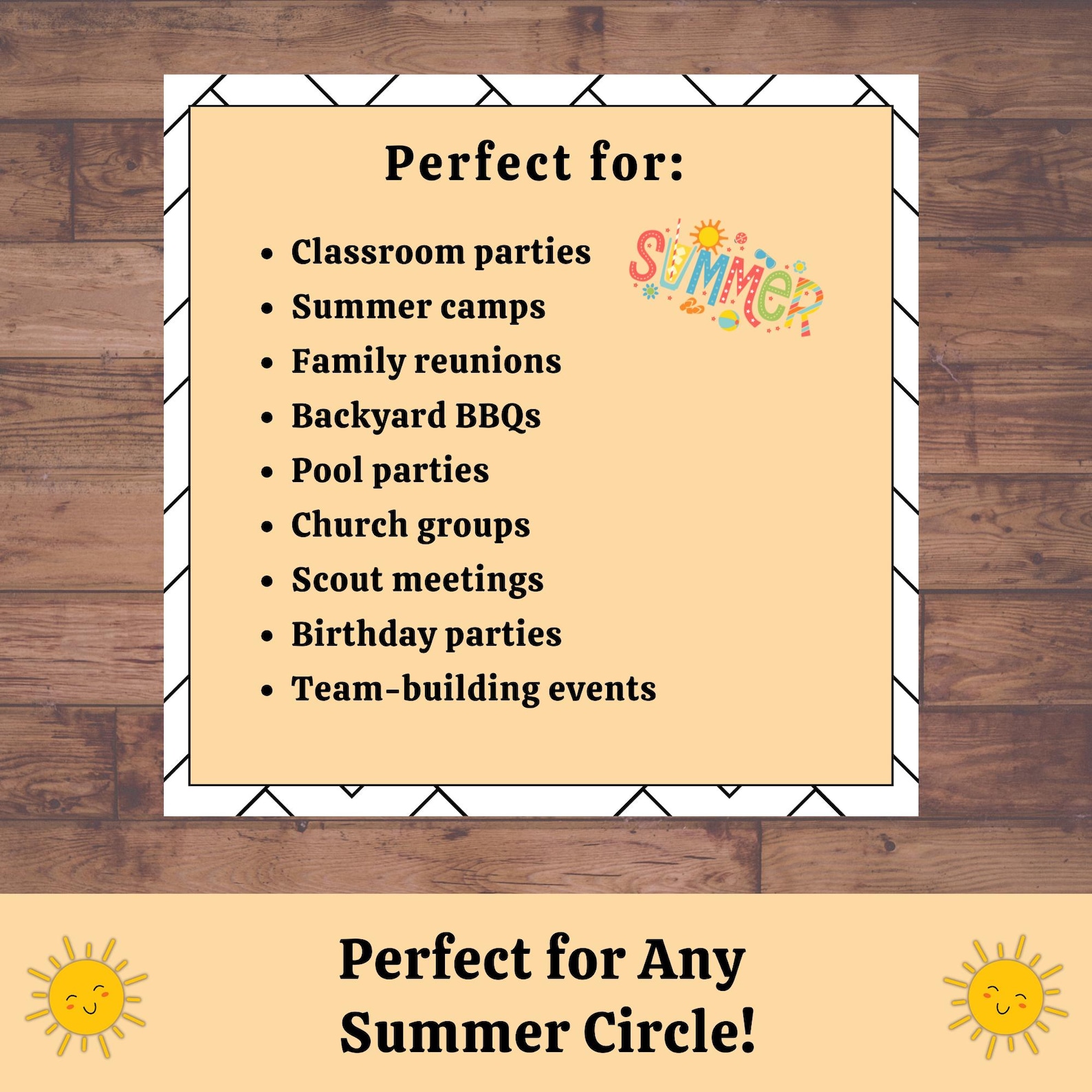 Summer Left Right Game Printable – Fun Pass the Prize Activity for Kids ...