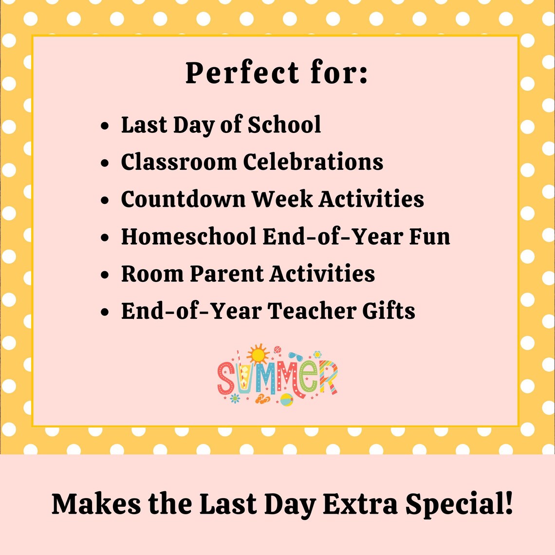 Last Day of School Party Games Bundle: Printable Left Right & Pass the ...