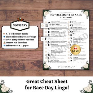 Belmont Stakes Party Games 2025: Printable Horse Racing Bundle (digital ...