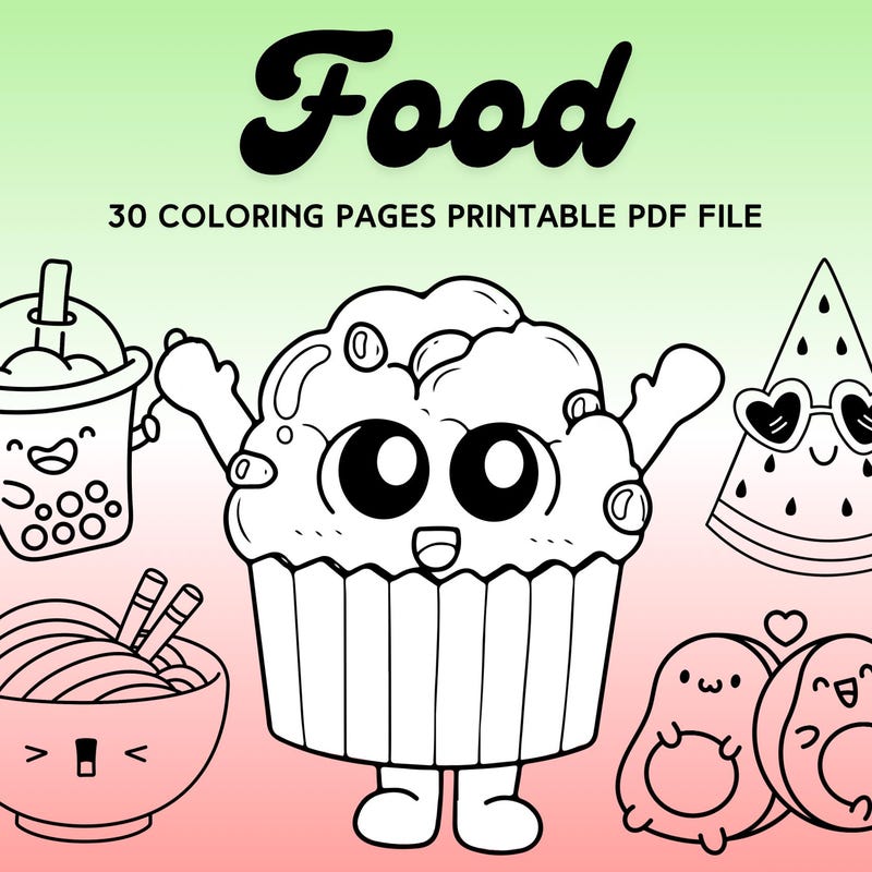 Food Coloring Book - Etsy