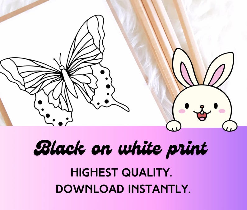 Butterfly Coloring Pages PDF Printable for Kids and Adults 30 ...