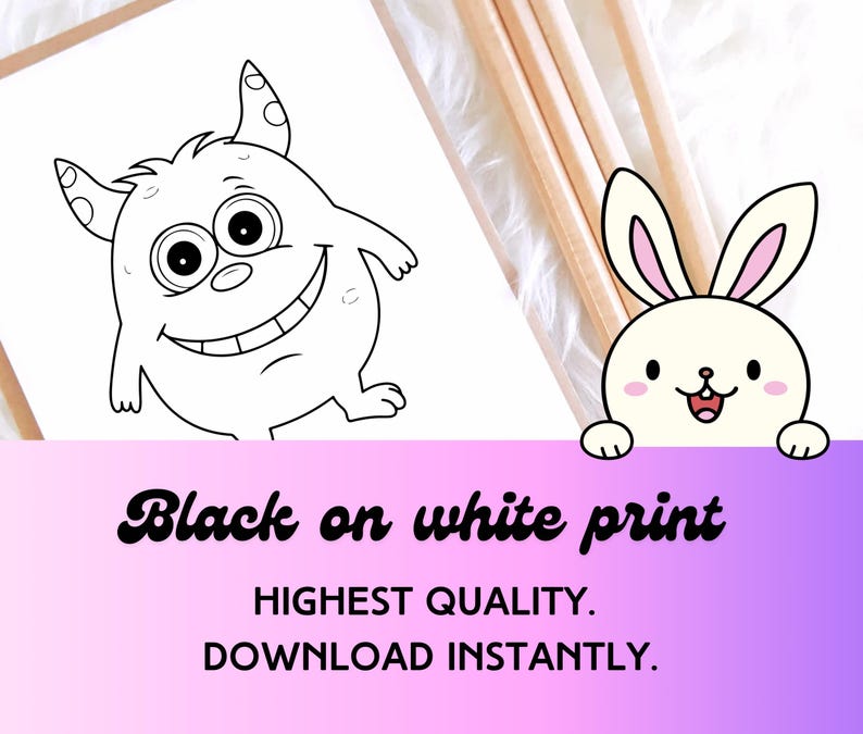 15 Funny Monster Coloring Pages for Kids | Printable PDF | Friendly ...