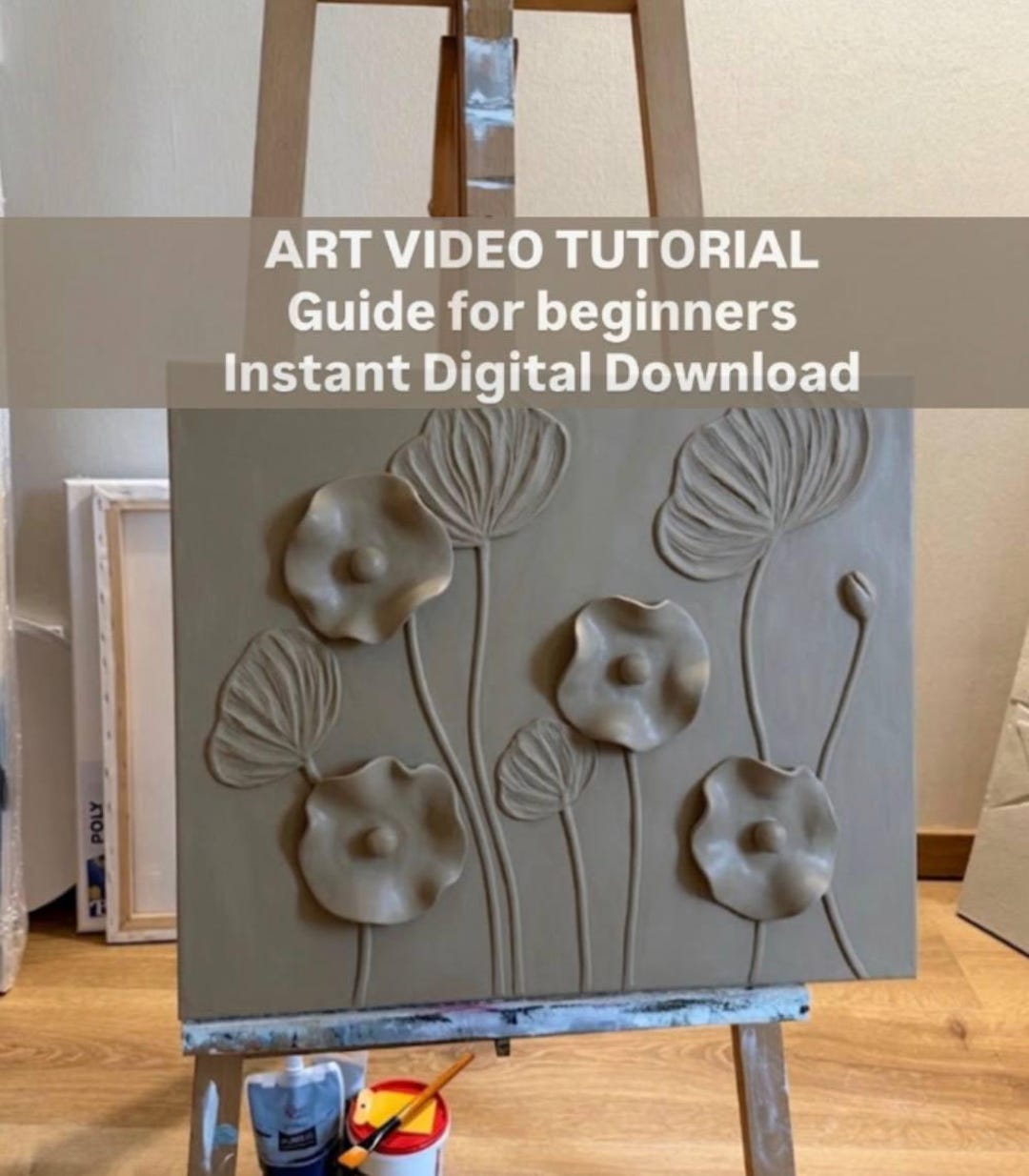Art Video Painting Tutorial, DIY Class, Abstract Acrilic Lesson ...