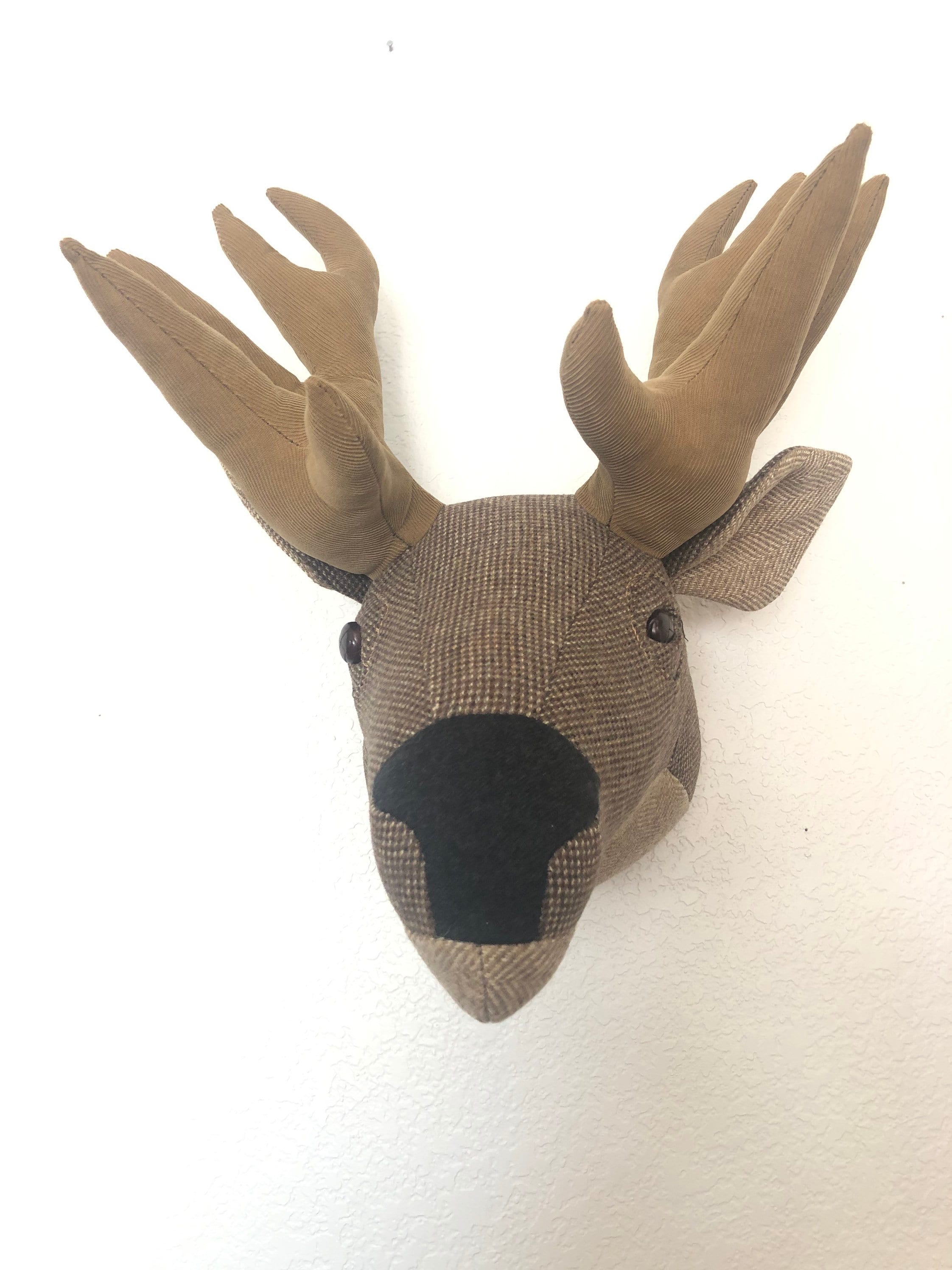 Deer Head Wall Décor Deer Head Wall Mount Faux Taxidermy Wall | Etsy