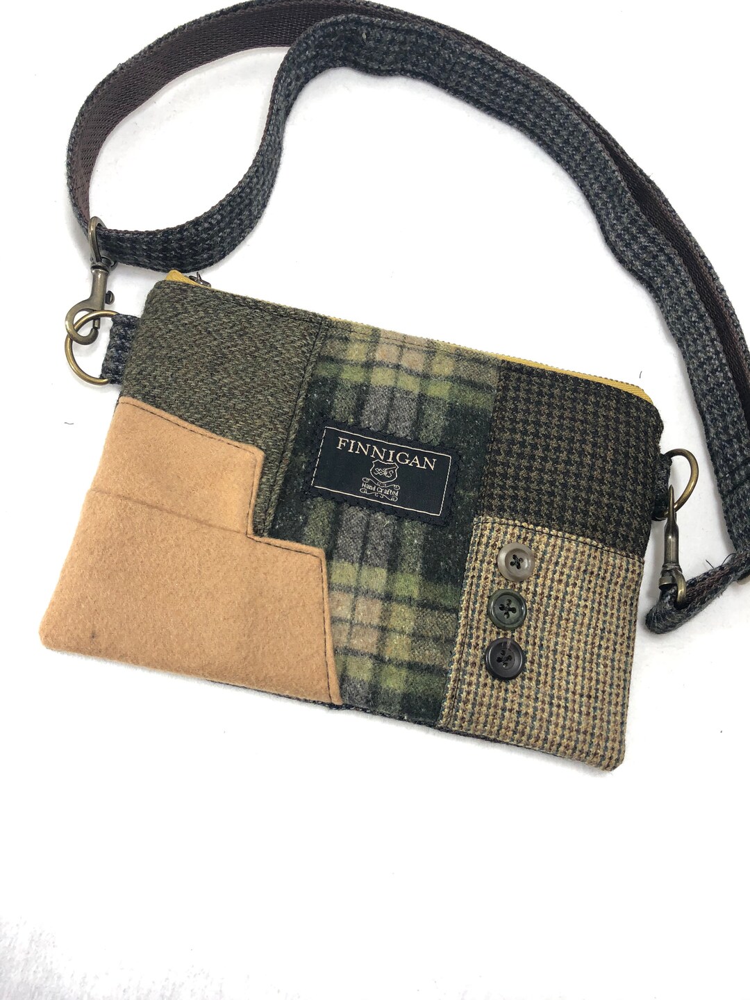 Upcycled Suit Coat Fanny Pack: Patchwork Hip Bag, Crossbody Clutch - Etsy