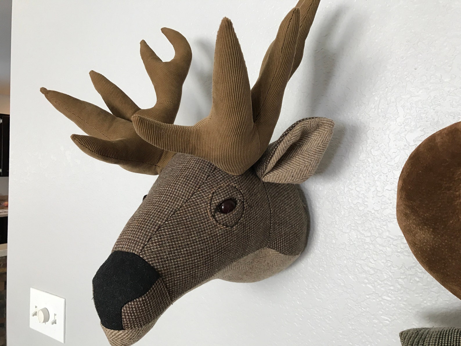 Deer Head Wall Décor Deer Head Wall Mount Faux Taxidermy Wall - Etsy