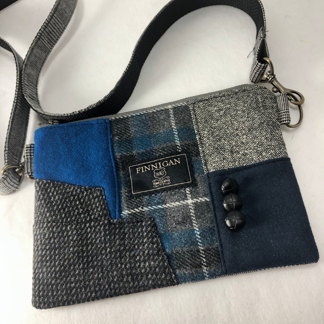 Upcycled Suit Coat Fanny Pack: Handmade Patchwork Hip Bag, Crossbody ...