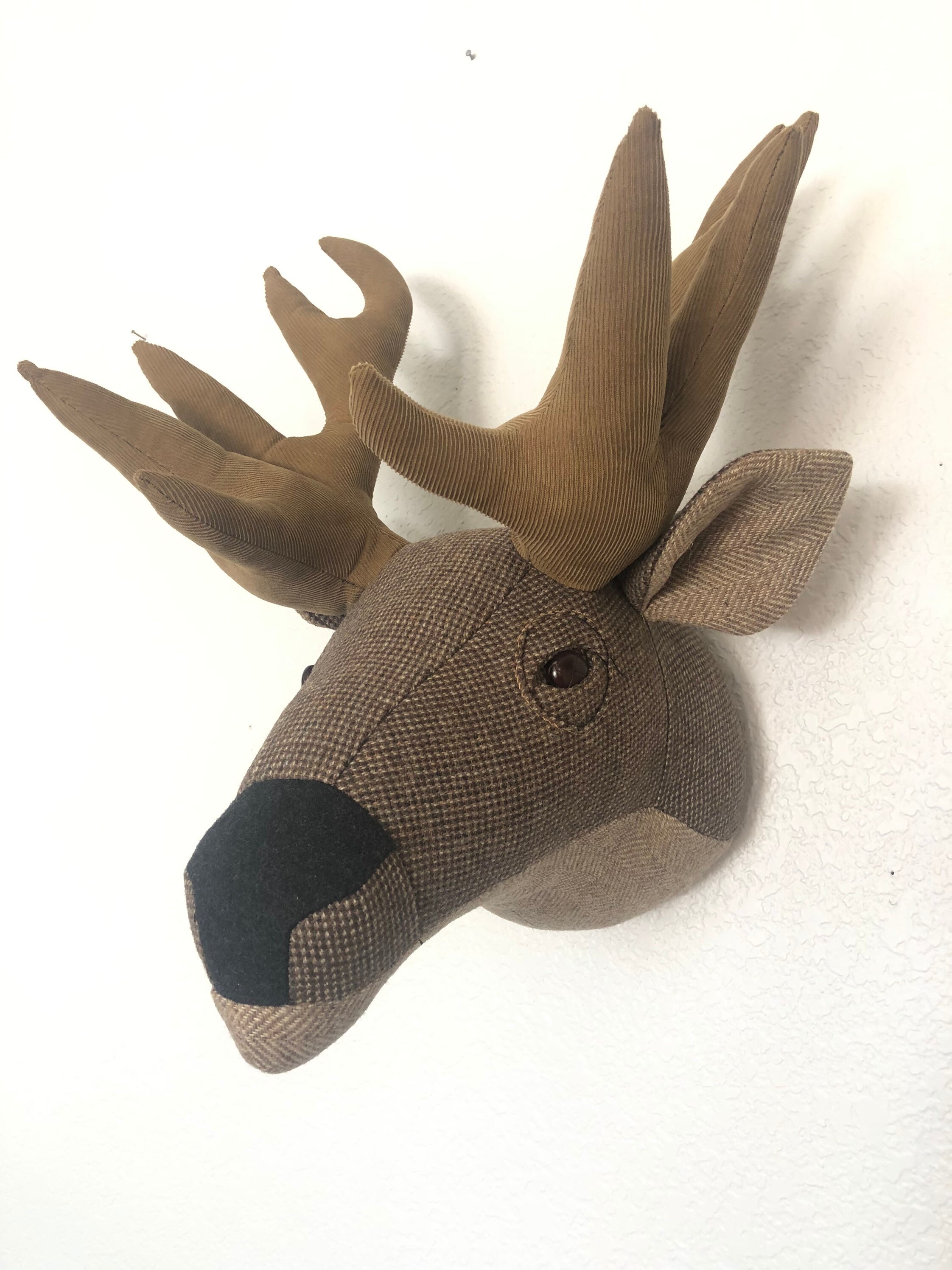 Deer Head Wall Décor Deer Head Wall Mount Faux Taxidermy Wall | Etsy
