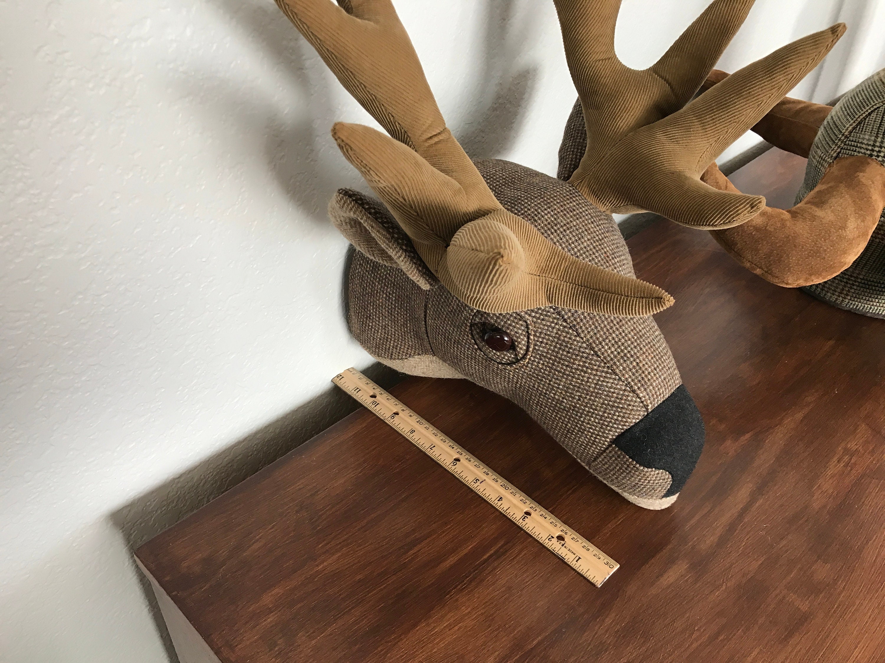 Deer Head Wall Décor Deer Head Wall Mount Faux Taxidermy Wall | Etsy