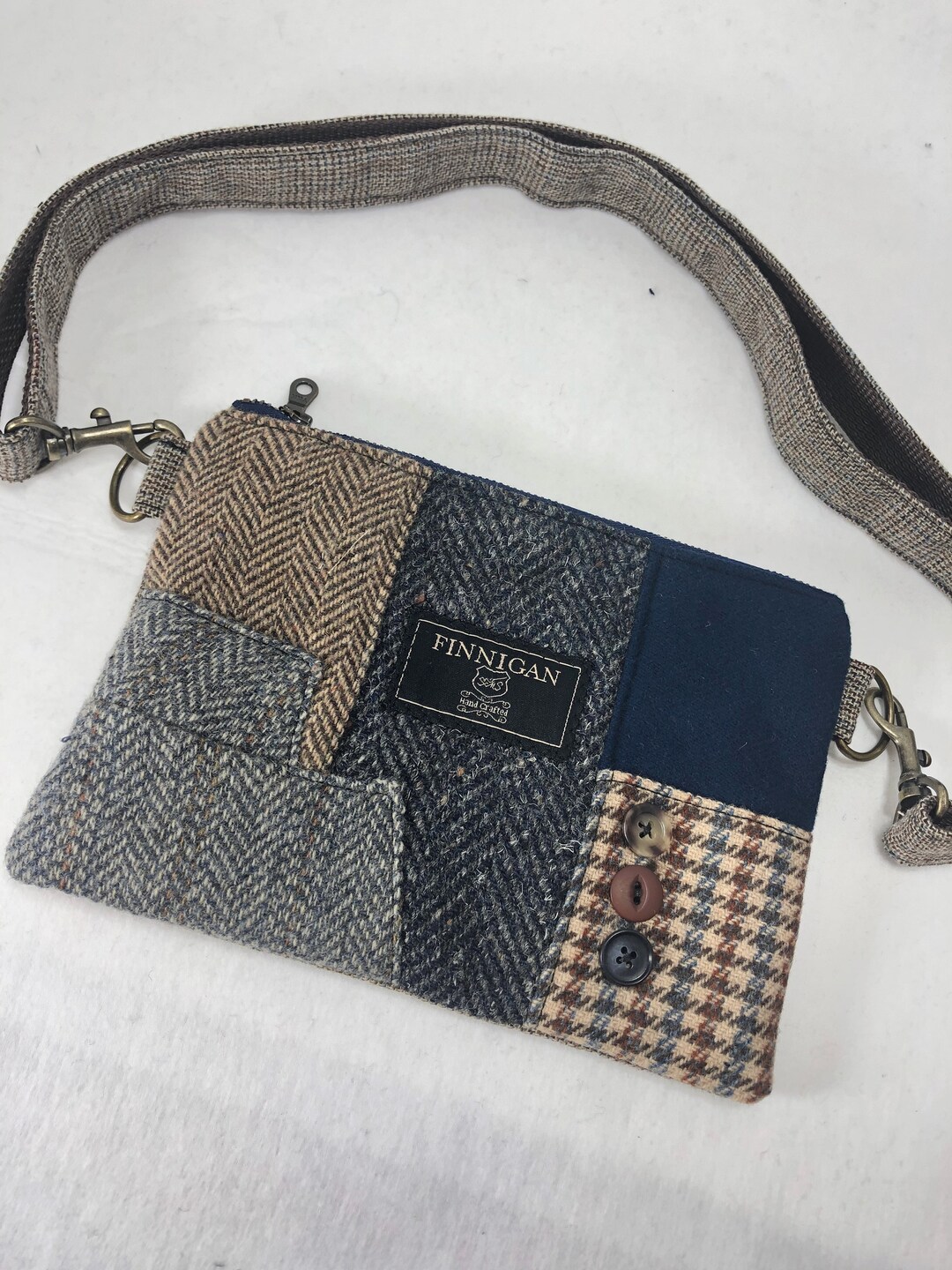 Upcycled Suit Coat Fanny Pack: Handmade Mini Crossbody Bag - Etsy