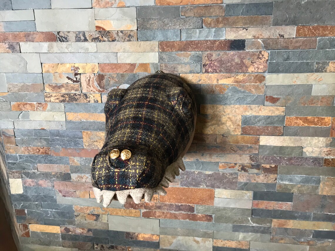 Crocodile Head Wall Décor Head Wall Mount Faux Taxidermy Wall | Etsy