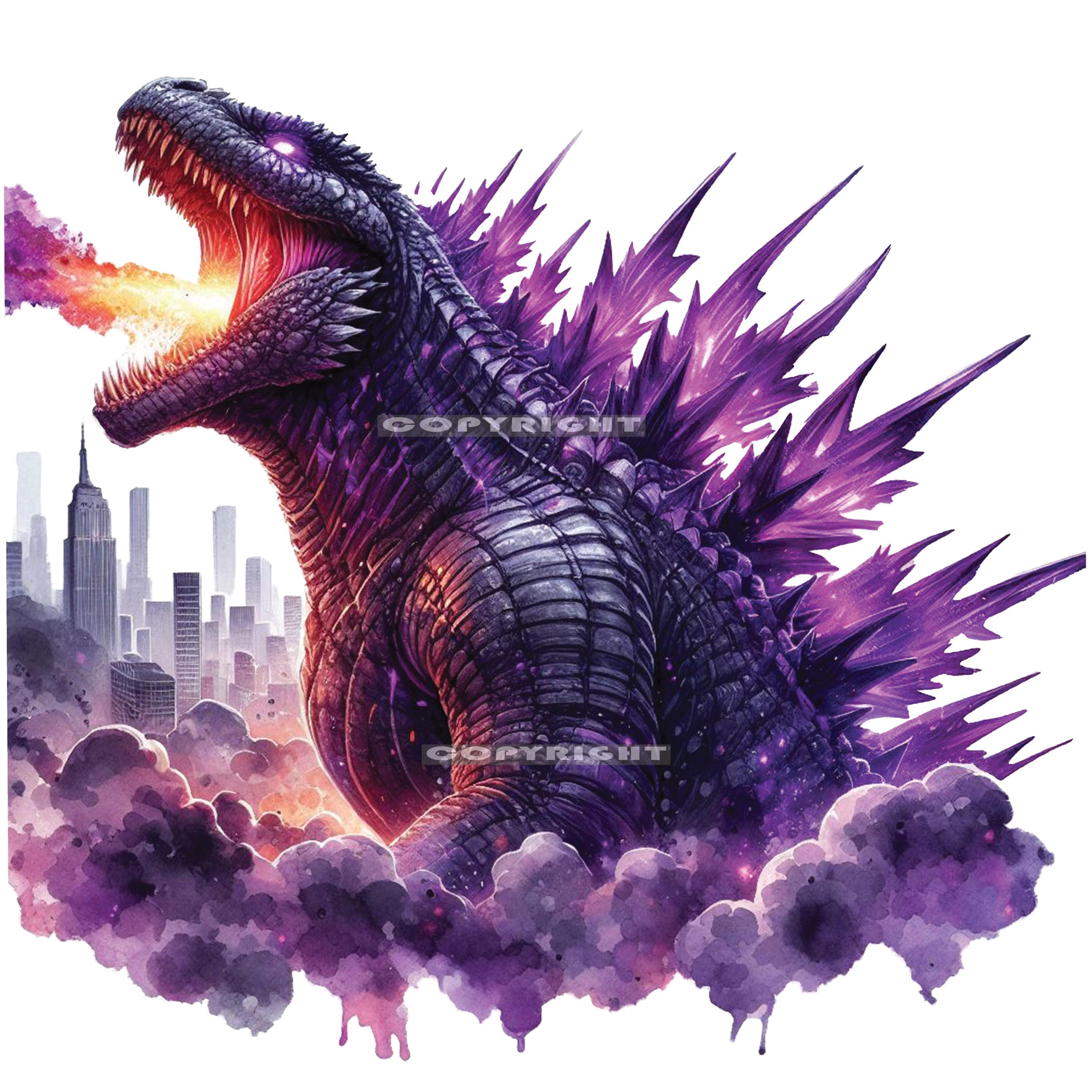 Godzilla PNG X 5, Godzilla Sublimation, Godzilla Tshirt Design ...