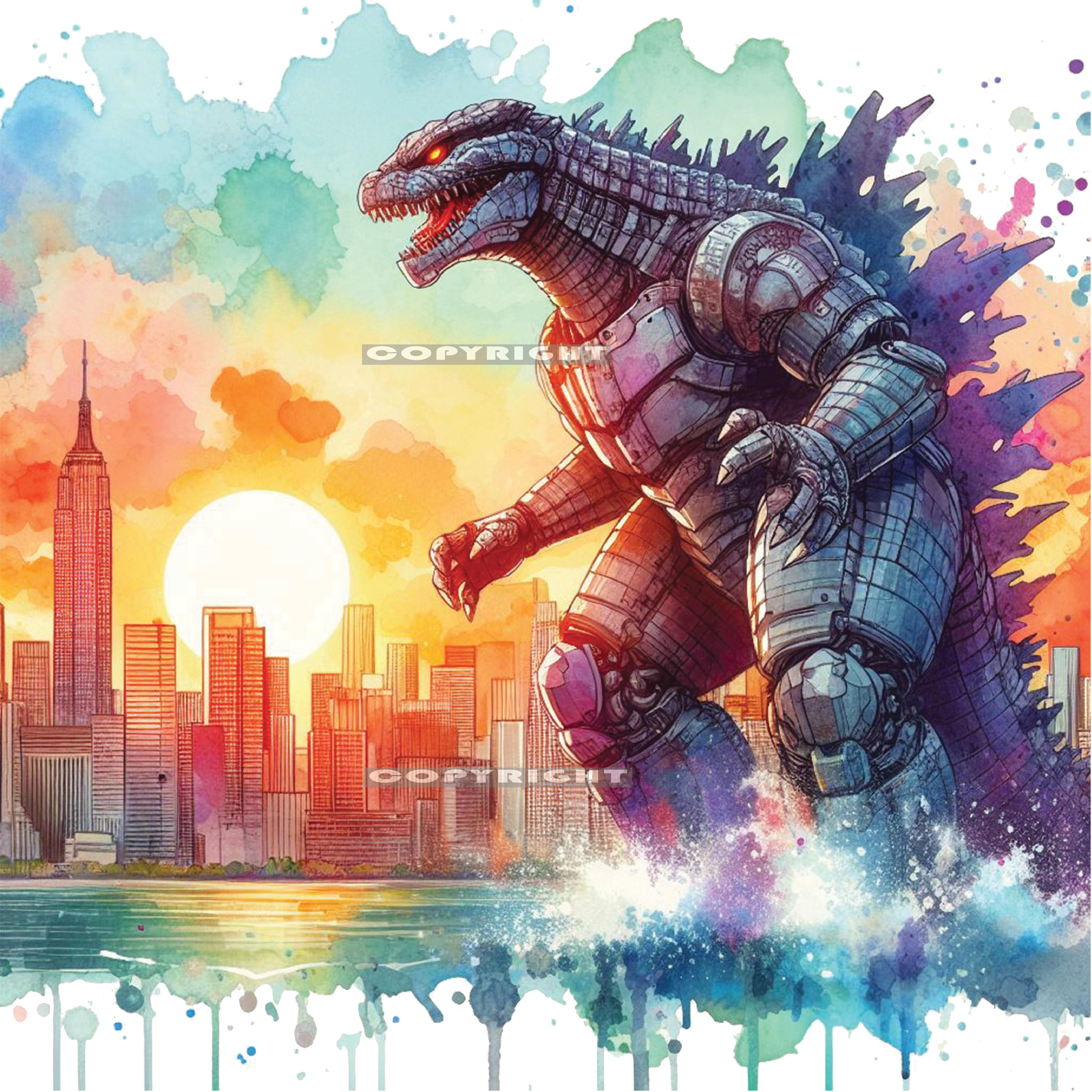 Mechagodzilla PNG X 5, Godzilla Sublimation, Mechagodzilla Tshirt ...