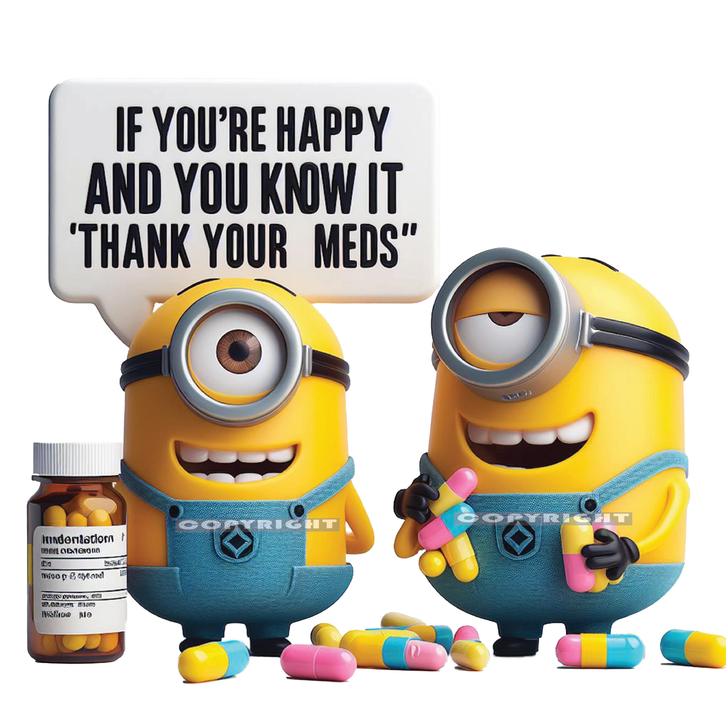 Minion Mental Health PNG X 5, Minion Png, Minion T-shirt Design, ADHA ...