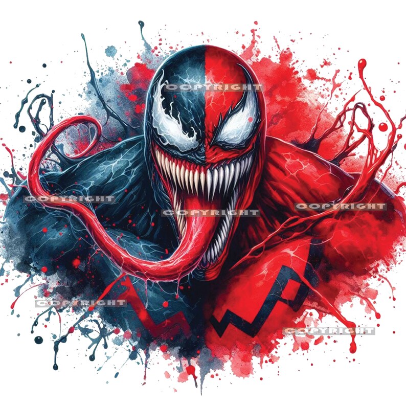 Spiderman and Venom PNG X 5, Spiderman and Venom T-shirt Design ...