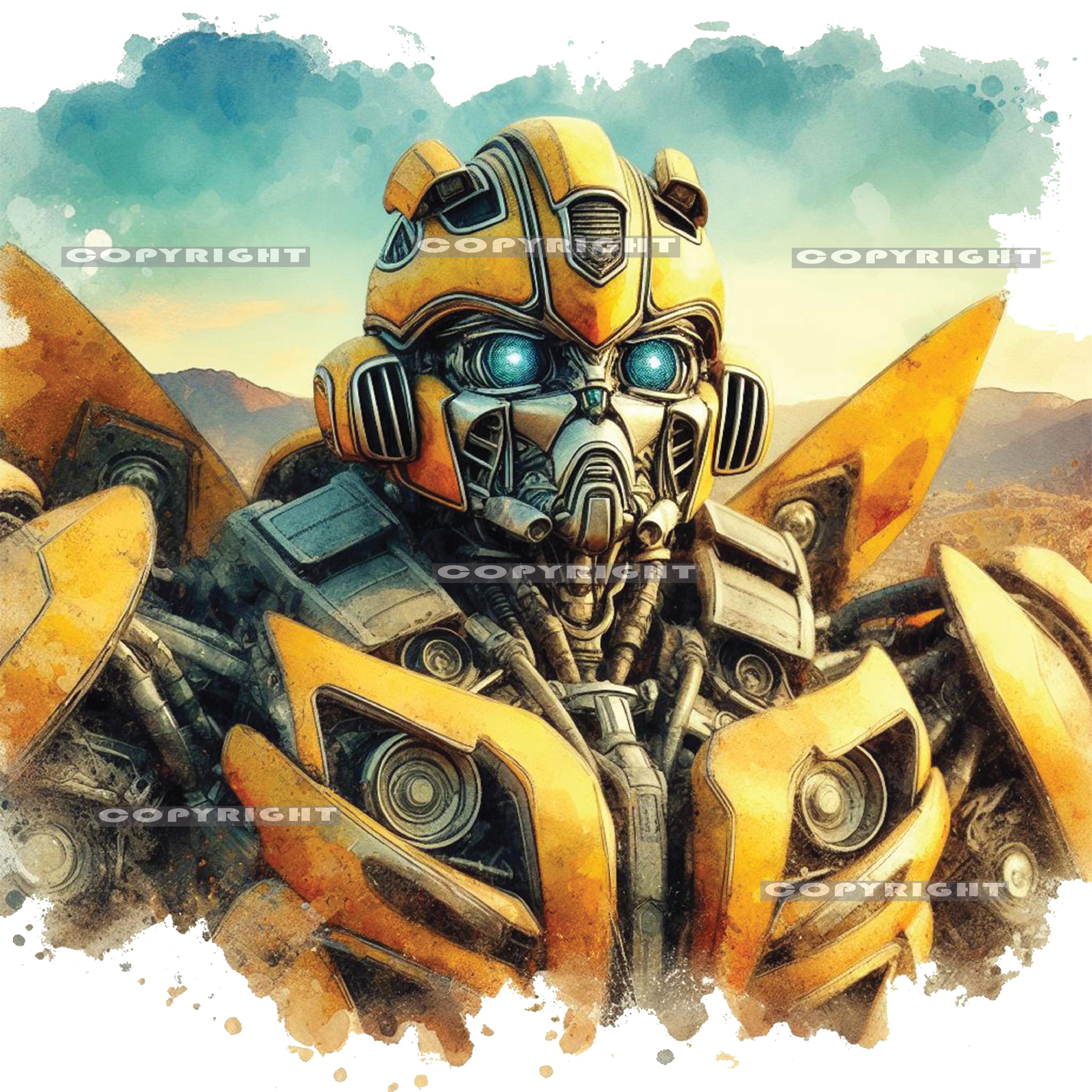 Transformers Bumblebee PNG X 5, Transformers T-shirt Design, Bumblebee ...