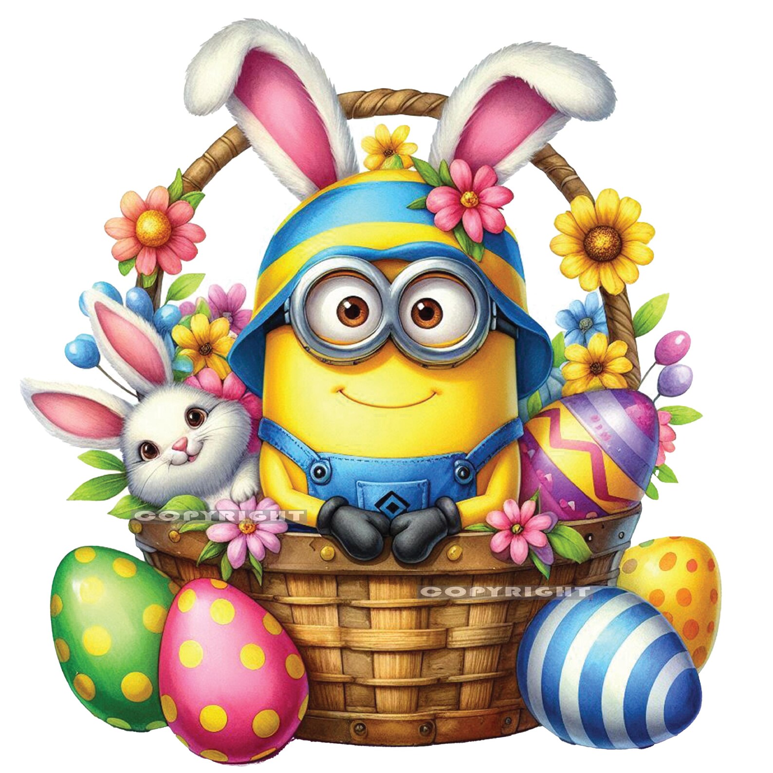 Minion Easter PNG X 5, Easter Sublimation, Easter T-shirt Design ...