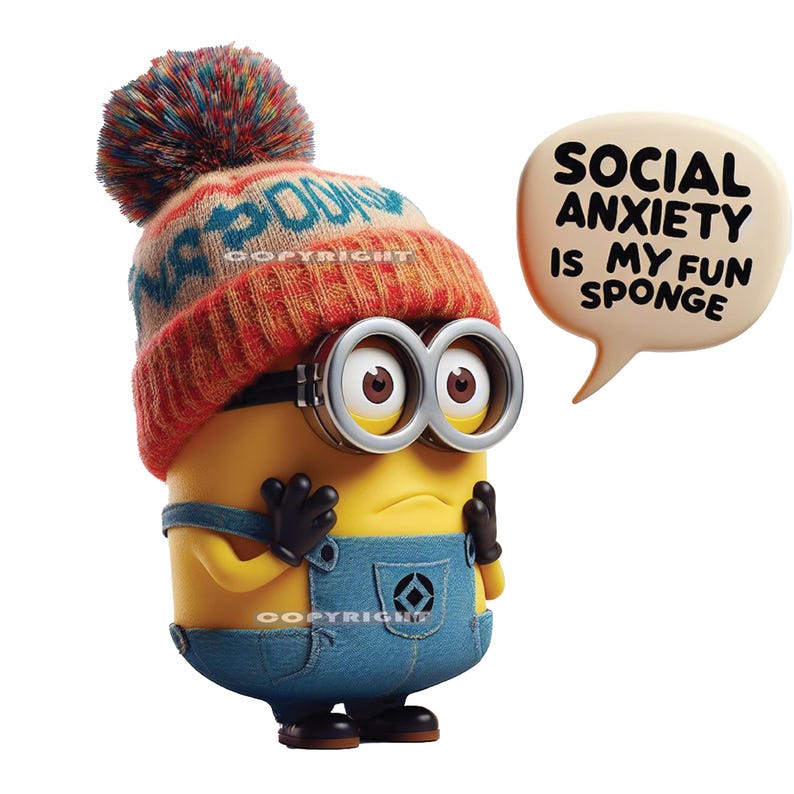 Minion Mental Health PNG X 5, Minion Png, Minion T-shirt Design, ADHA ...
