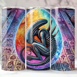 Xenomorph Tumbler Wrap X 5, 20 Oz Tumbler Wrap, Xenomorph Sublimation ...