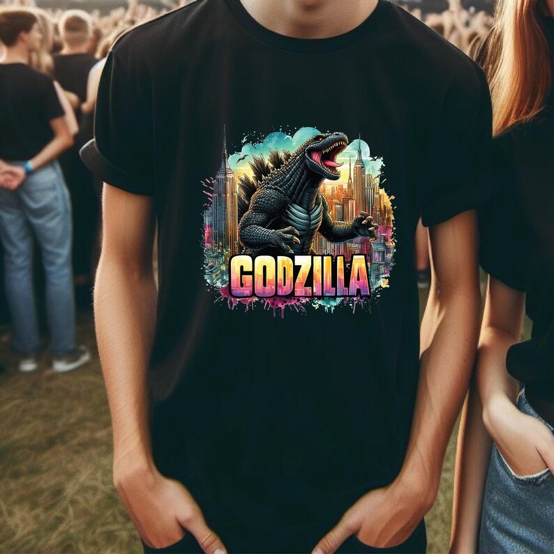 Godzilla PNG X 5, Godzilla and Kong Sublimation, Godzilla T-shirt ...
