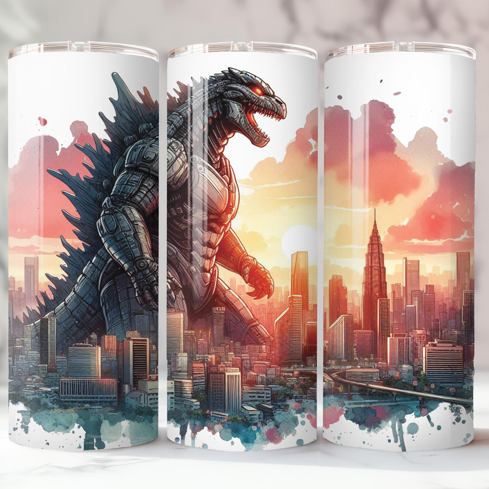 Mechagodzilla Tumbler Wrap X 5, 20 Oz Tumbler Wrap, Godzilla ...