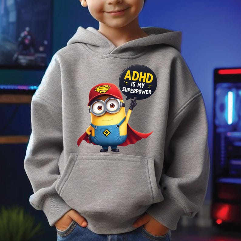 Minion Mental Health PNG X 5, Minion Png, Minion T-shirt Design, ADHA ...