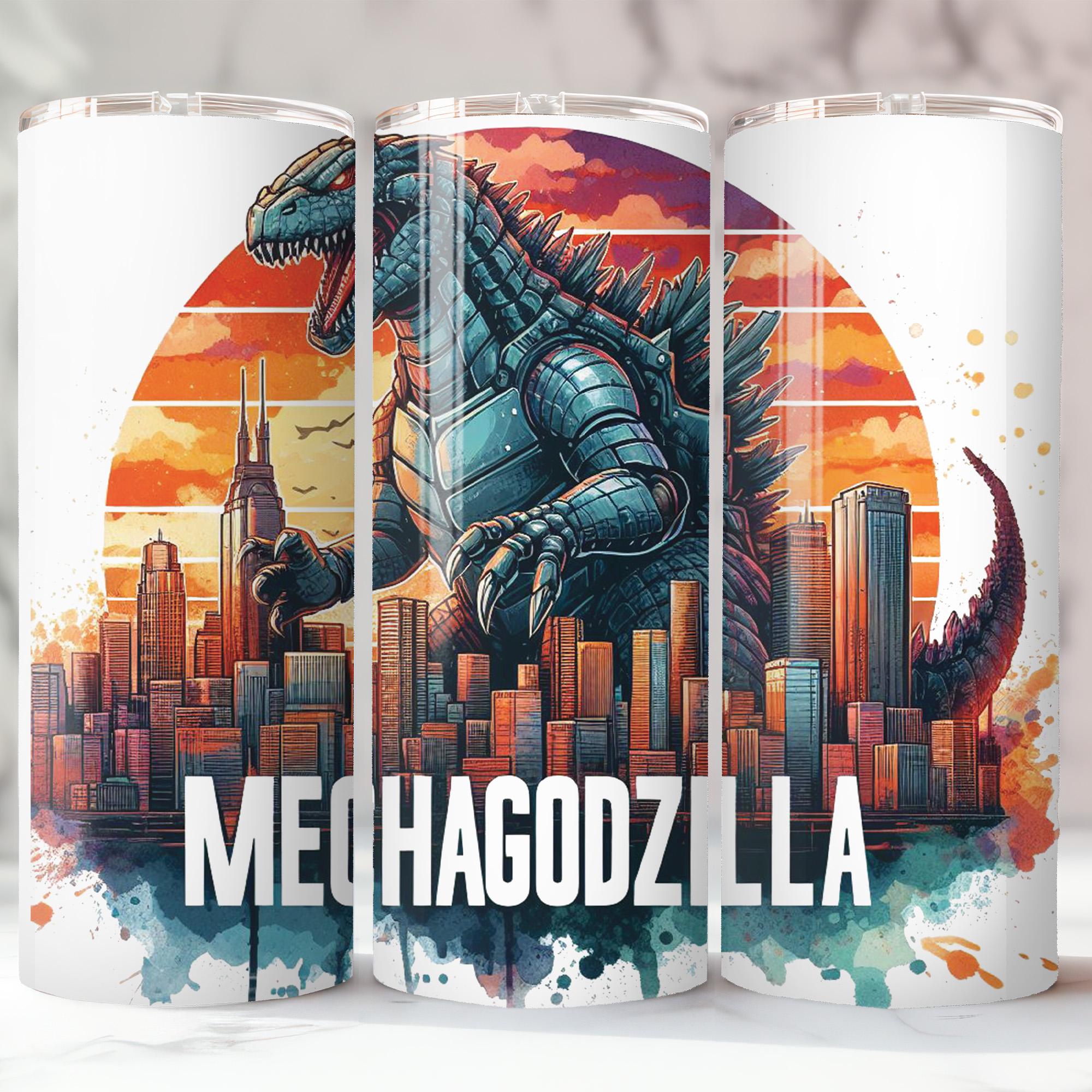 Mechagodzilla Tumbler Wrap X 5, 20 Oz Tumbler Wrap, Godzilla ...