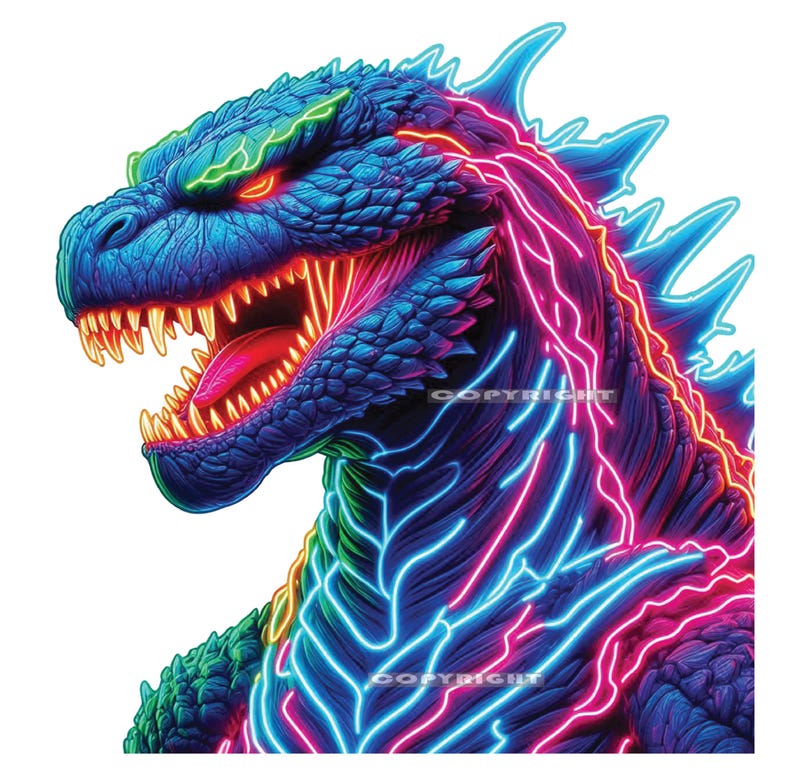 Godzilla PNG X 5, Godzilla and Kong Sublimation, Godzilla T-shirt ...