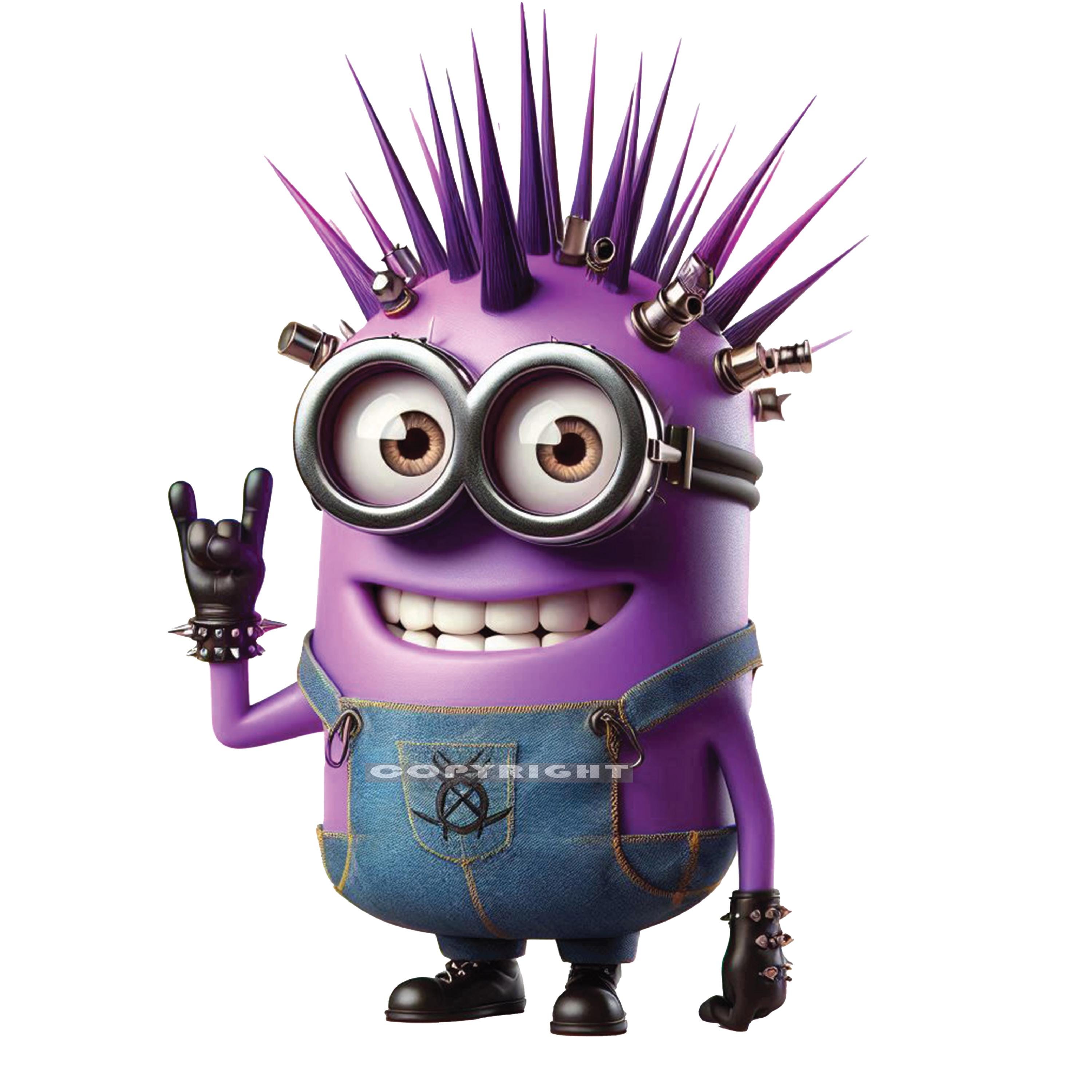 Minion Rocker PNG X 5, Minion Png, Minion T-shirt Design, Minion Cake ...