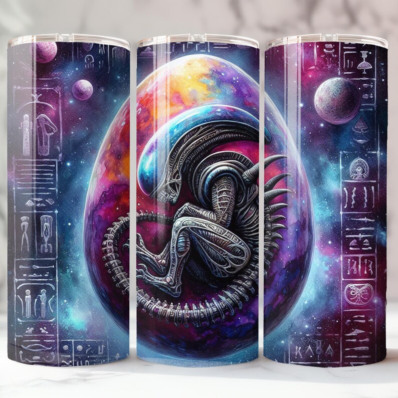Xenomorph Tumbler Wrap X 5, 20 Oz Tumbler Wrap, Xenomorph Sublimation ...