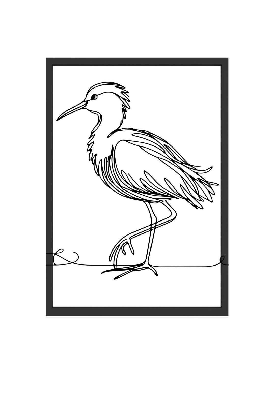 Beautiful One Line Drawing Print Poster A4 - Various Beautiful Designs ...